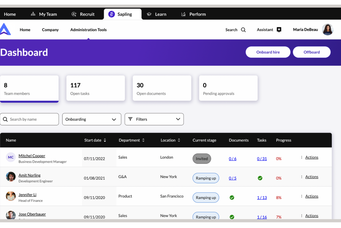 Gusto integrates with Sapling | Payroll Integrations